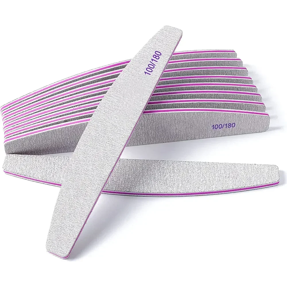 5 PCS Nail File Professional Nail Files Reusable Double Sided Emery ...