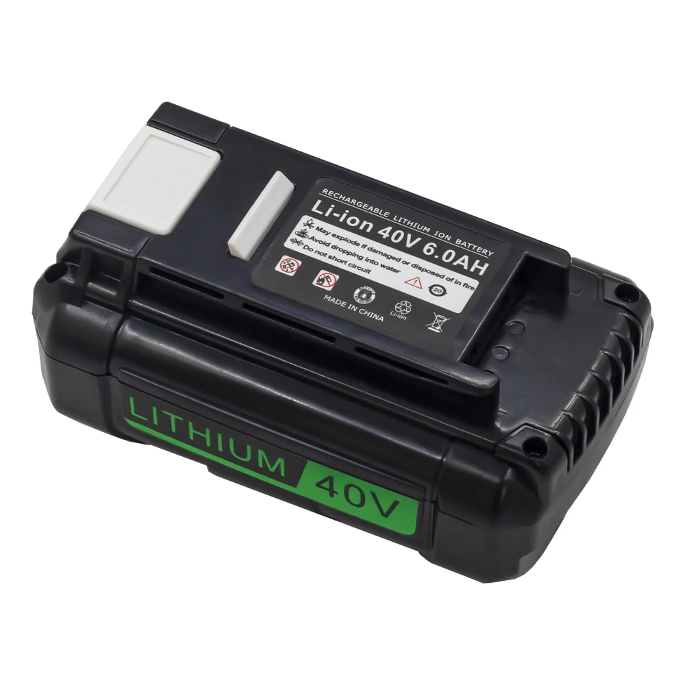 Replacement 6.0Ah 40V Battery for Ryobi Rechargeable Li-ion for Ryobi ...
