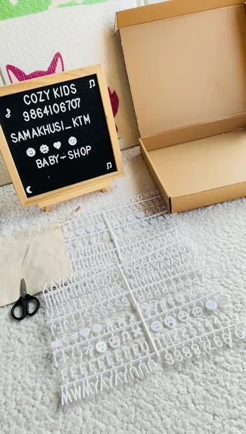 CozyKids - Wooden Custom Felt Letter Message Board | Daraz.com.np