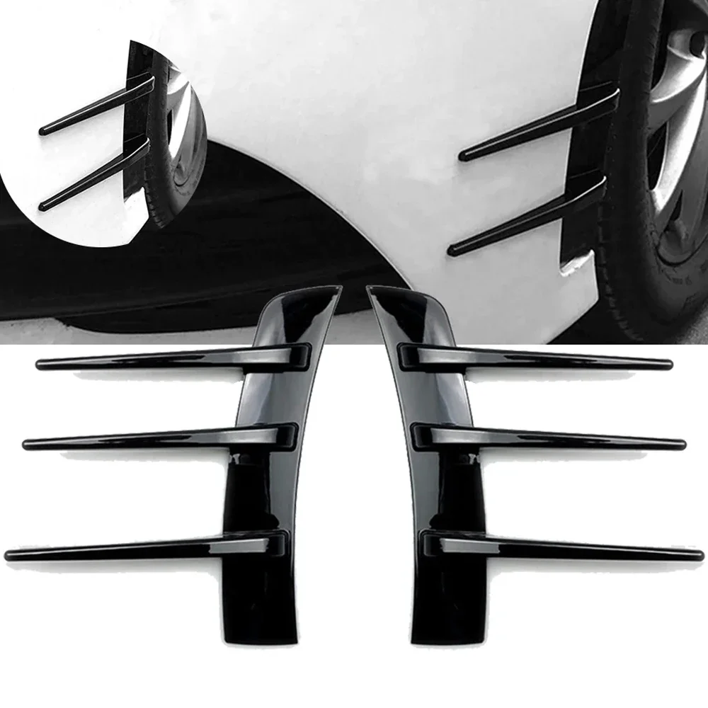 Universal Car Side Wing Leaf Panel Front Bumper Air Intake Air Knife ...