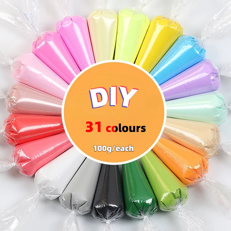 31-Colours-100g-Bag-DIY-Simulation-Cream-Glue-Craft-Water-based-Resin ...