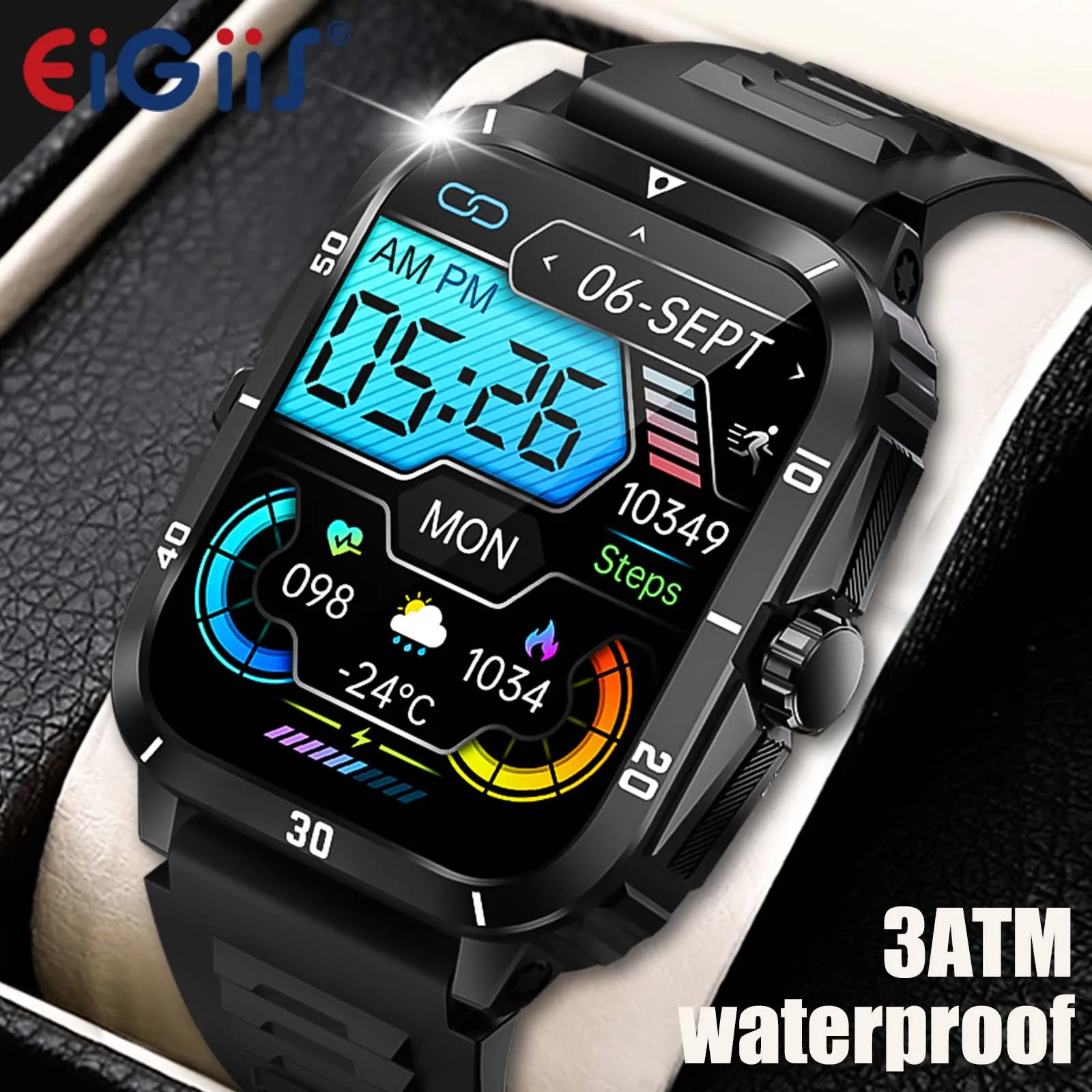 EIGIIS-Smart-Watch-3ATM-Waterproof-KT71-1-96-IPS-Screen-Men-100-Sport ...