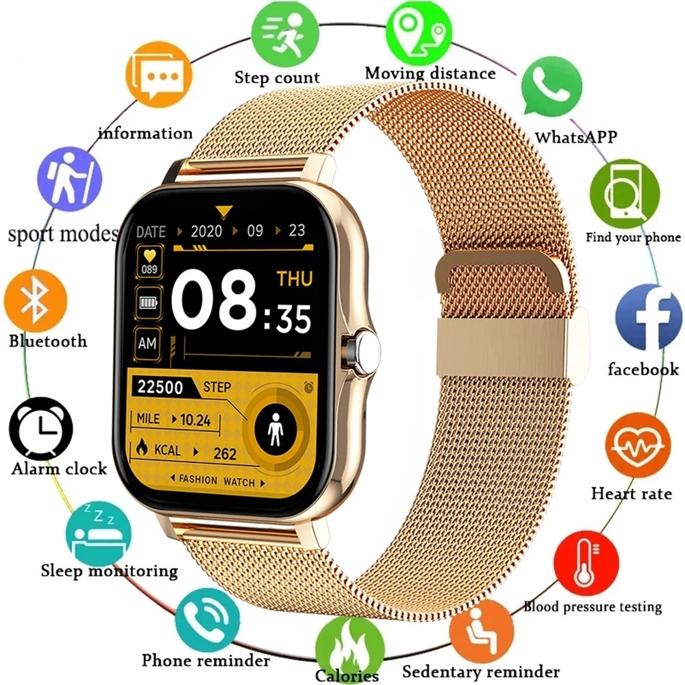New-Smart-Watch-Men-Women-Sports-Fitness-Watches-Full-Touch-Screen ...