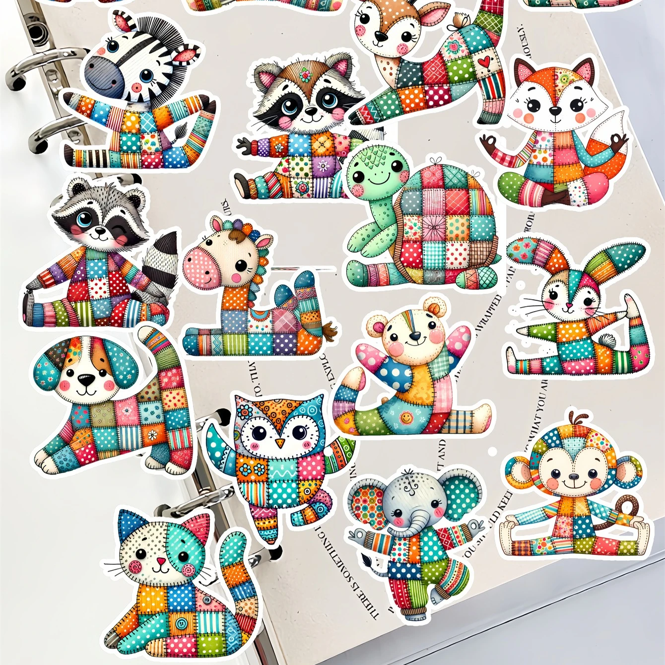 20pcs Creative Kawaii Self-made Cute yoga poses animals Stickers ...