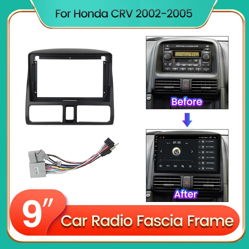 9-Inch-Android-Car-Radio-Stereo-Fascia-Frame-Adapter-Power-Cable-For ...