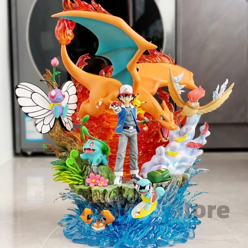 Grande-Pokemon-Ash-Ketchum-Pikachu-Action-Figurine-PVC-Modelo-Est-tua ...