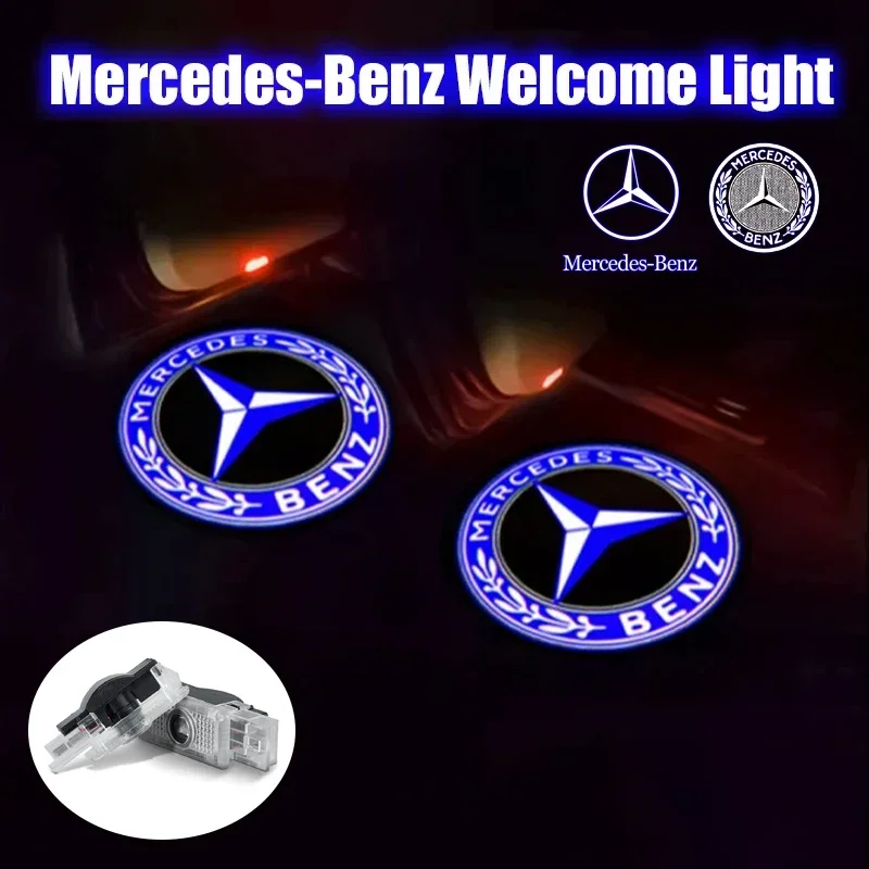 2-4Pcs-Car-Door-Welcome-Light-Auto-Emblem-Badge-LED-Projector-Lamp-For ...