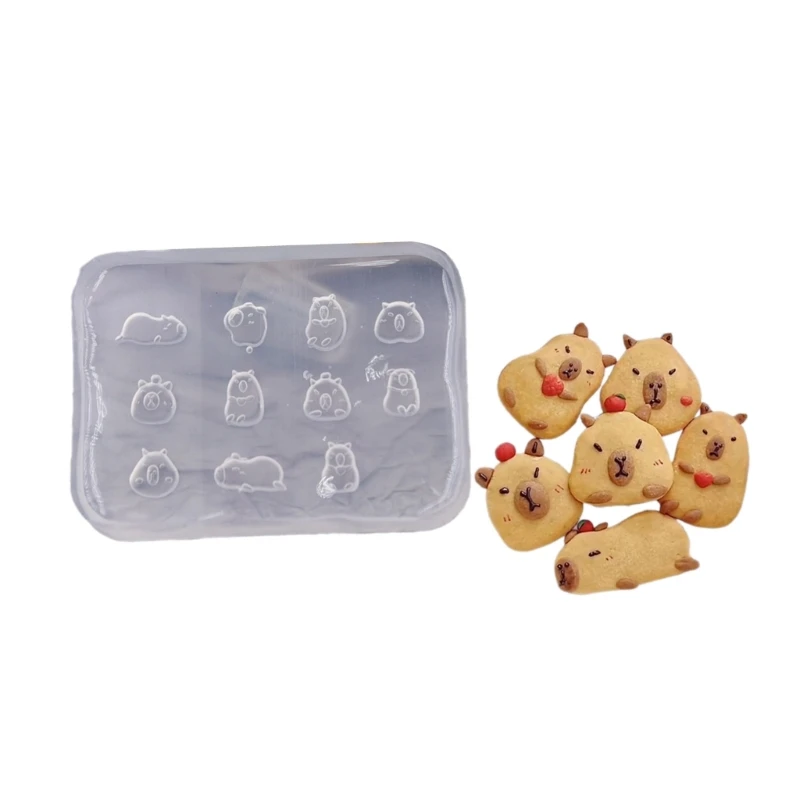 DIY-Cartoon-Capybara-Shaped-Miniature-Food-Crafting-Silicone-Molds ...