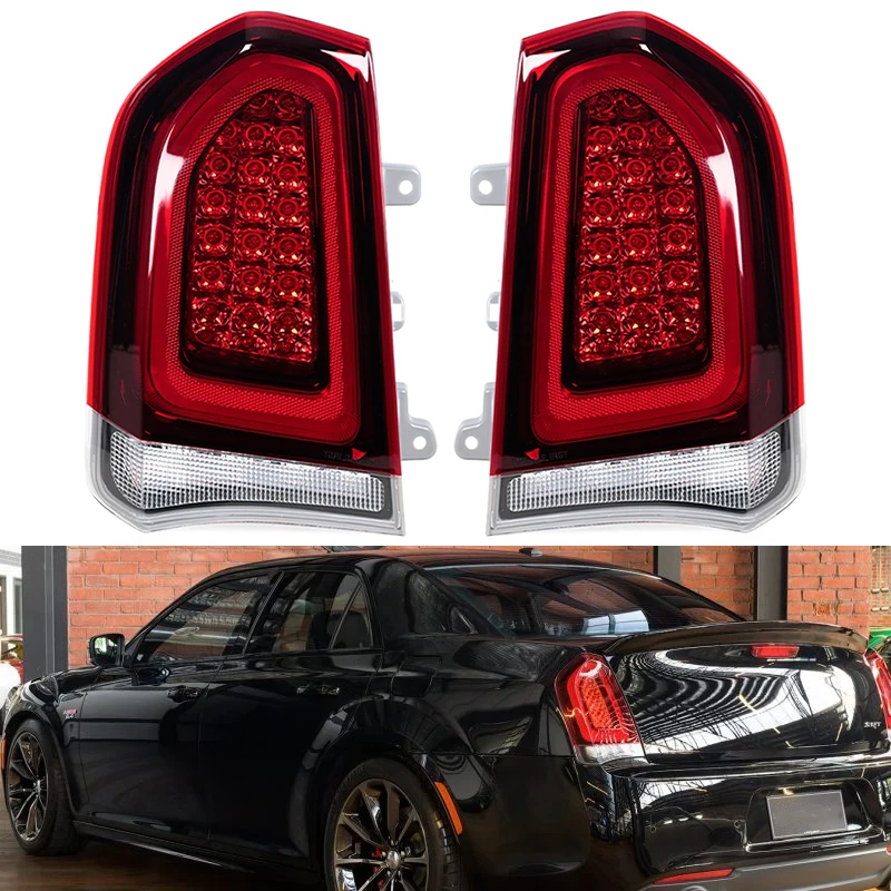 Black-Tail-Light-For-Chrysler-300-2015-2023-LED-Rear-Tail-Light-Brake ...