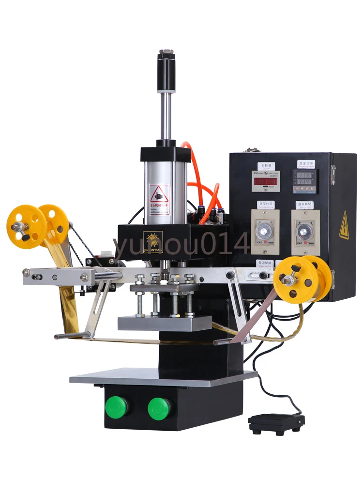 Full-Automatic-Pneumatic-Bronzing-Machine-Leather-Logo-Hot-Press ...
