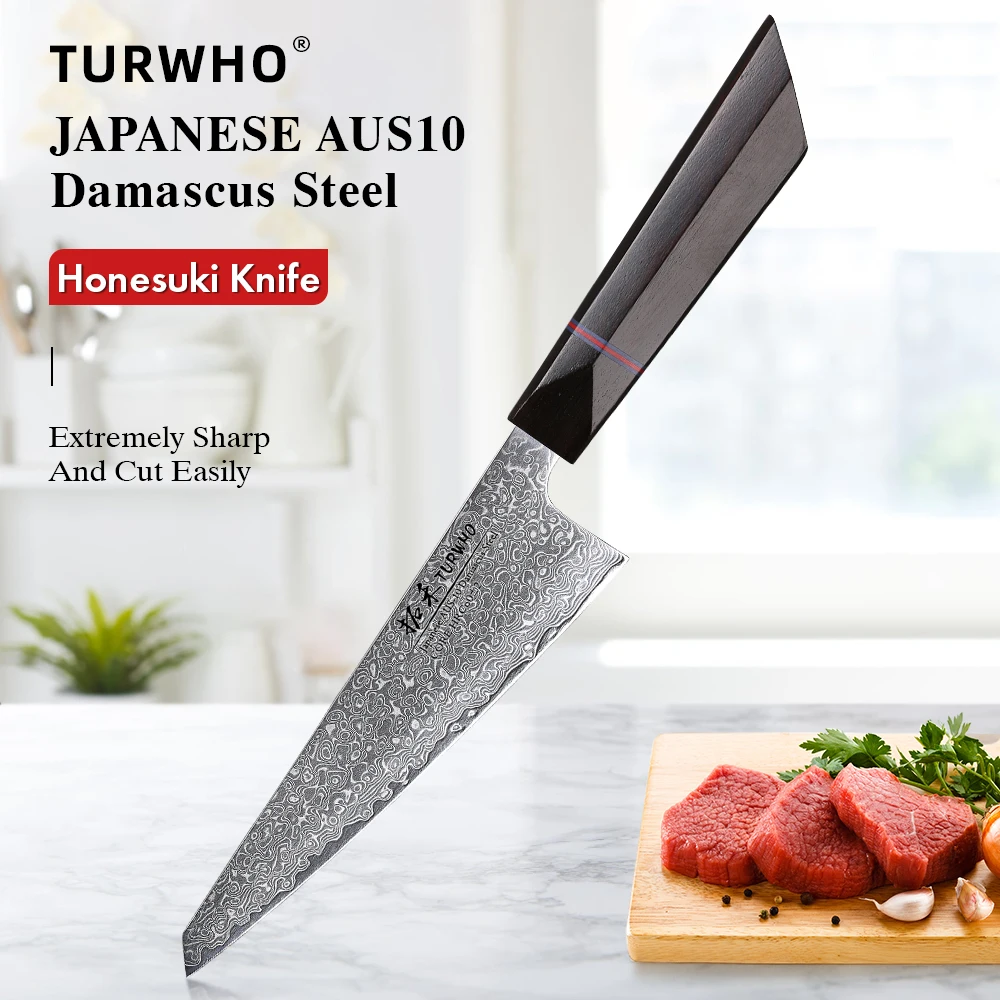 TURWHO-6-Honesuki-Knife-Damascus-Steel-Multi-purpose-Knife-Chef-Boning ...
