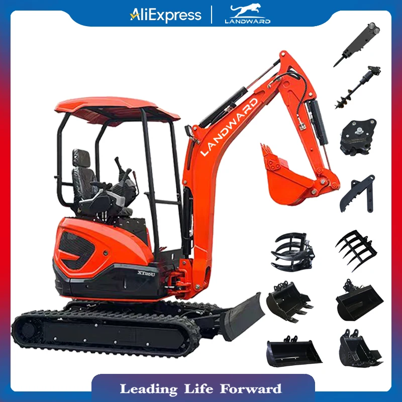 Made-in-China-1800KG-Tailless-Excavator-Mini-Earth-Digger-EPA-Engine-2 ...
