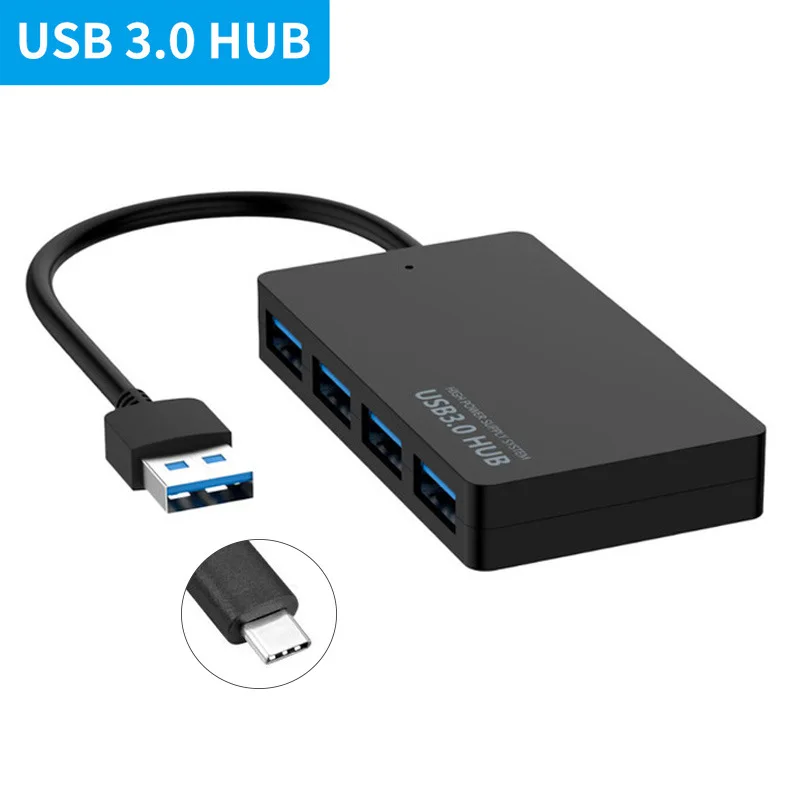High Speed USB 3.0 HUB Multi USB Splitter 4 Ports Expander Multiple USB ...