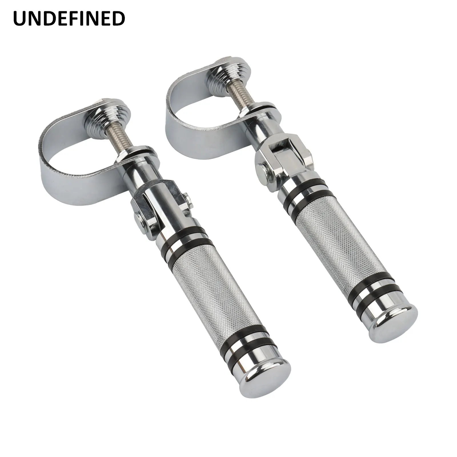 Motorcycle Engine Guard Crash Bars Footrest Clamp Mount Highway Foot ...