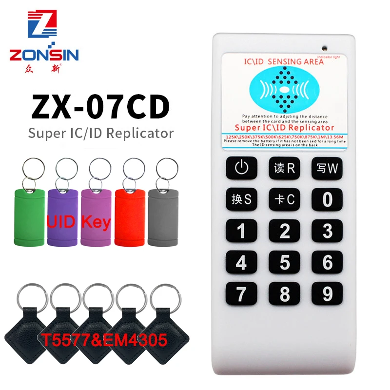 Handheld-RFID-Duplicator-NFC-Reader-125Khz-T5577-Writer-13-56Mhz-UID ...