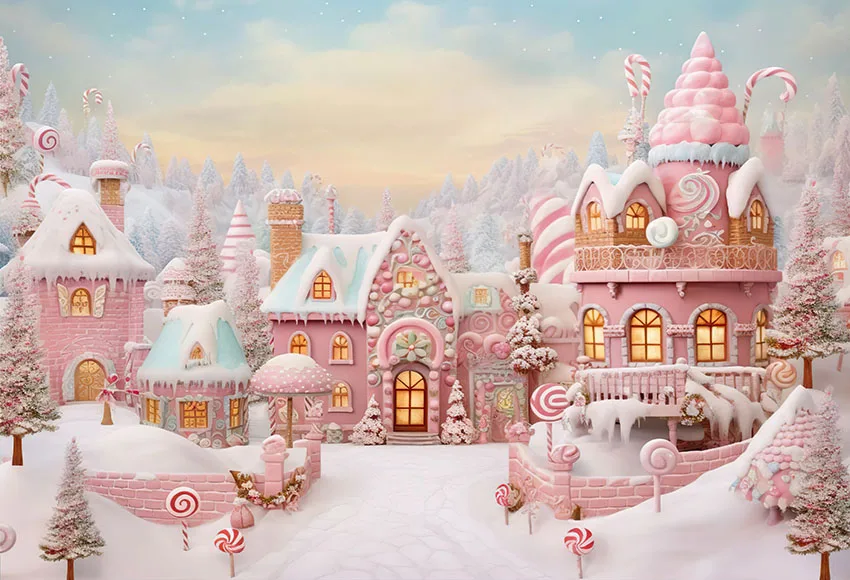 Pink Princess Castle Background