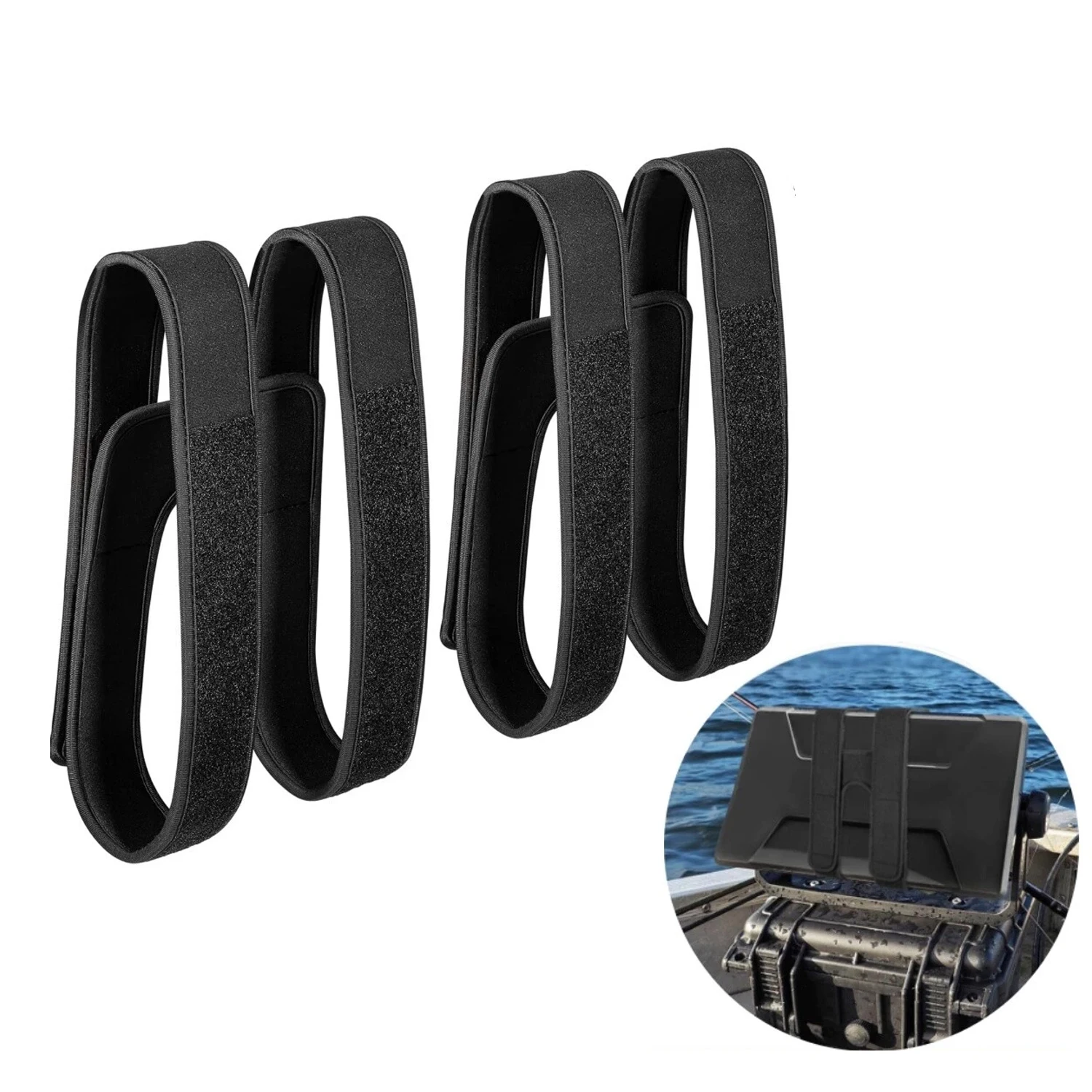 2 Pcs/Set Fish Finder Cover Strap Fishing Graph Cover Straps for ...