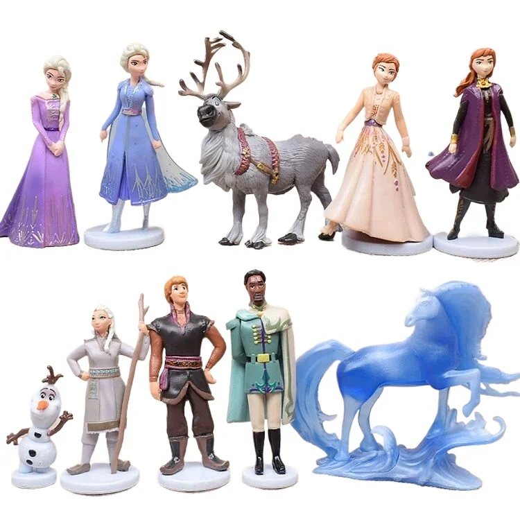 10-pcs-Lot-Disney-New-Frozen-2-Anna-Elsa-Action-Figures-Kristoff-Olaf ...