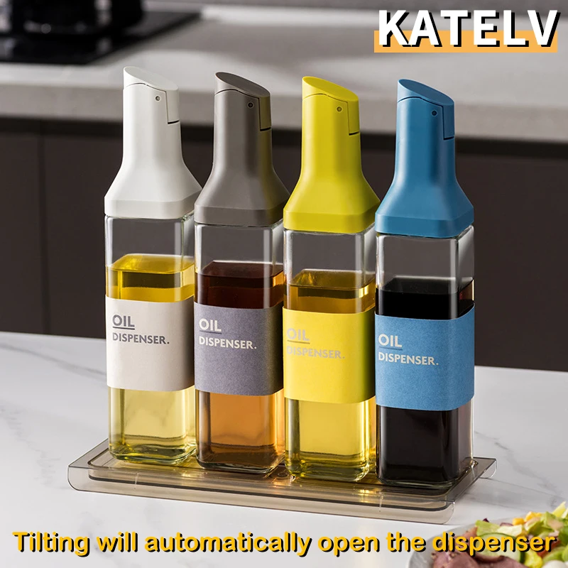 New-Olive-Oil-Dispenser-Bottle-Auto-Flip-Condiment-Container-Automatic ...