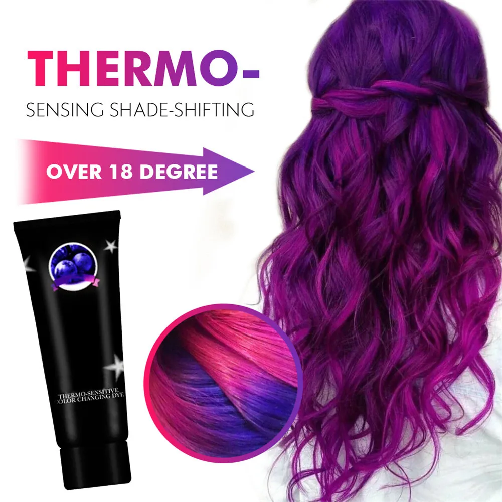 58g Heat Color Changing Hair Dye Diy Multicolor Long Lasting Hair Dye ...