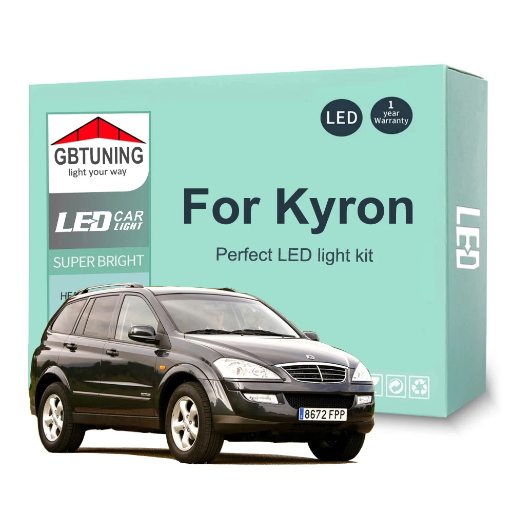 10Pcs LED Interior Light Bulb Kit For Ssangyong Kyron 2006 2007 2008 ...