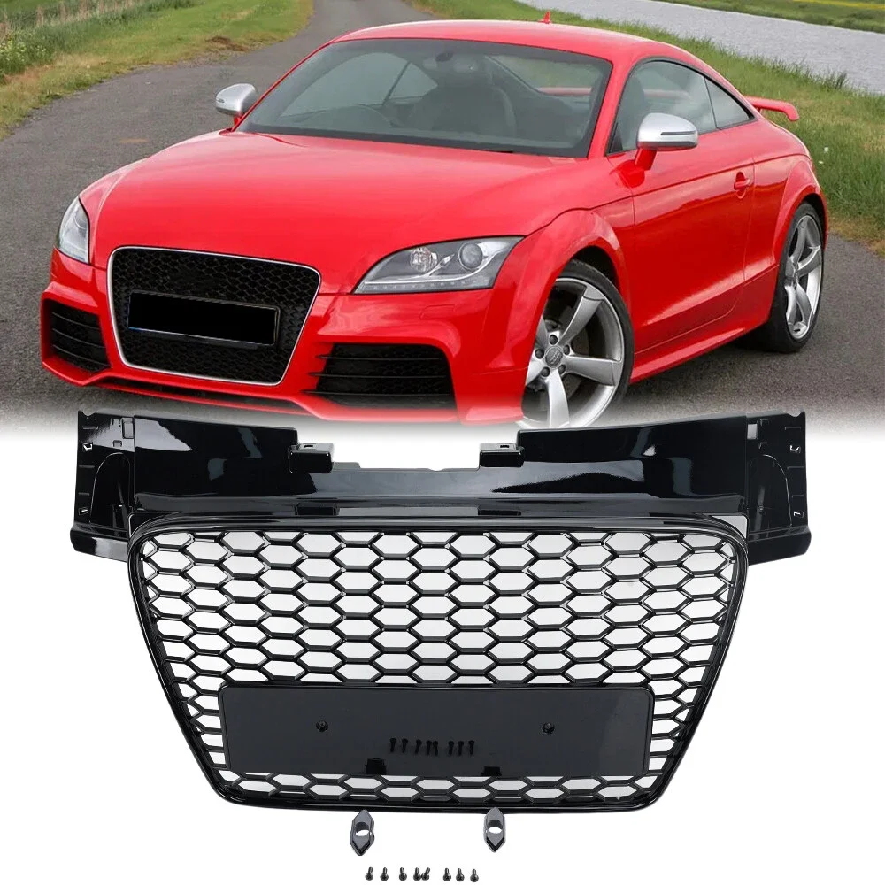 Car Front Mesh Bumper Honeycomb Radiator Hood Mesh Racing Grills For ...