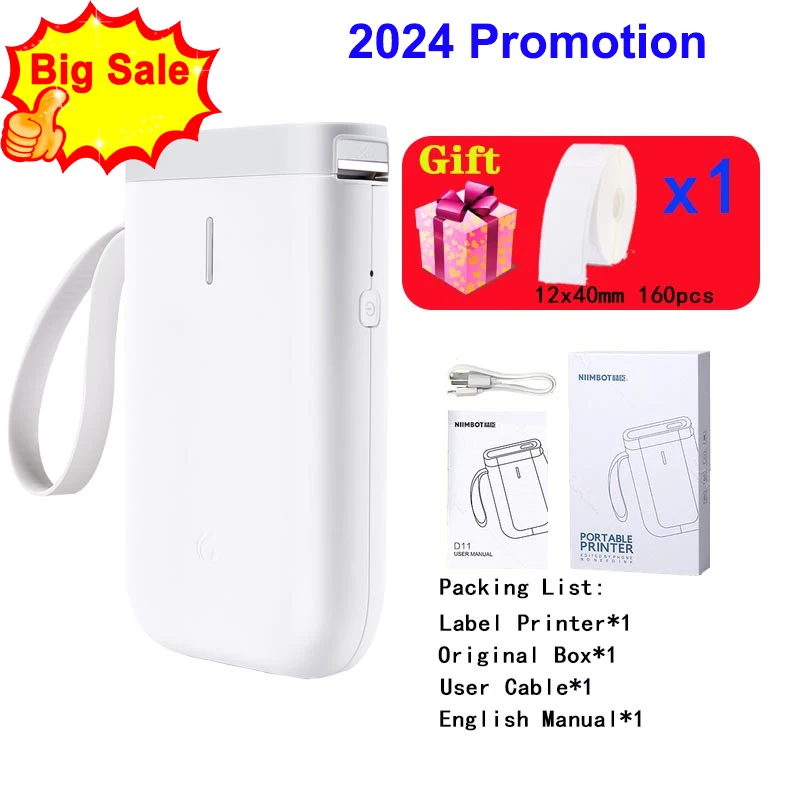 2024-Promotion-Label-Printer-Niimbot-D11-Label-Maker-Thermal-Portable ...