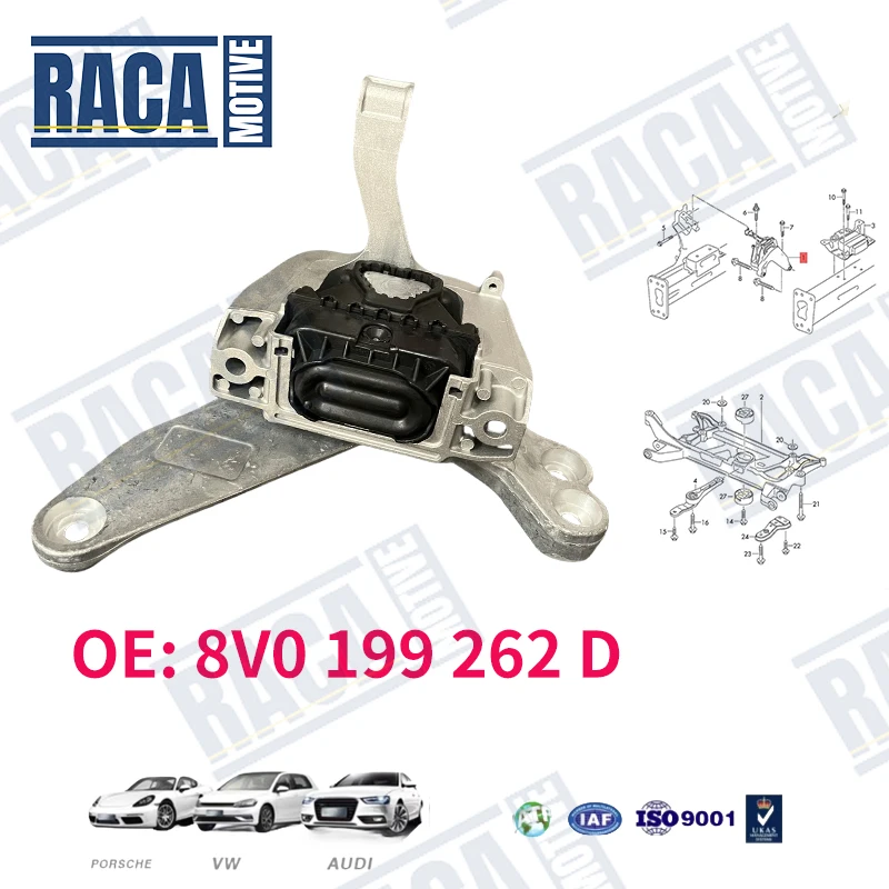 For Audi A3 S3 RS3 TTRS RSQ3 Seat Formentor Engine Support Fixed Rubber ...