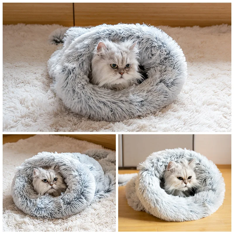 Winter Plush Pet Sleeping Bag Windproof Closed Sleeping Bag In Autumn Winter Plush Pet Sleeping Bag Windproof Closed Sleeping Bag In Autumn