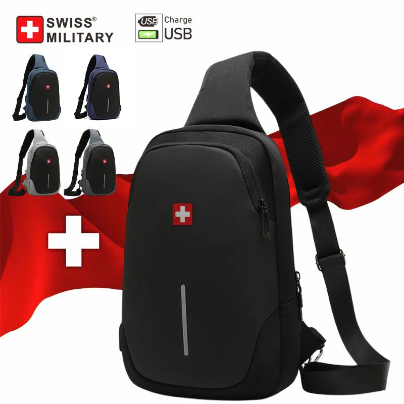 SWISS-New-Men-s-Fashion-Chest-Bag-Solid-Color-Chest-Bag-Outdoor-Casual ...