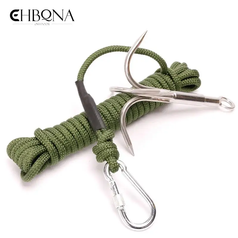 Stainless-Steel-Climbing-Claw-Ice-Rock-Hook-Hiking-Tool-Large ...