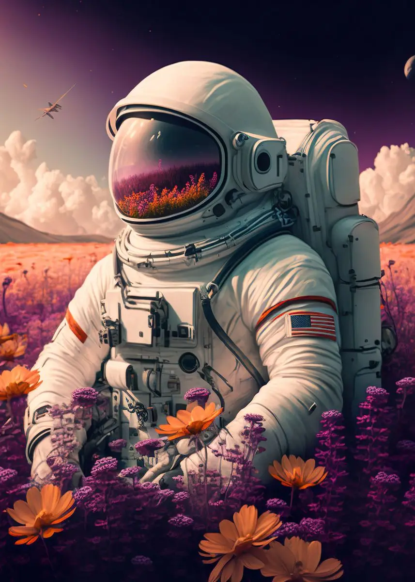 Retro Spaceman Art