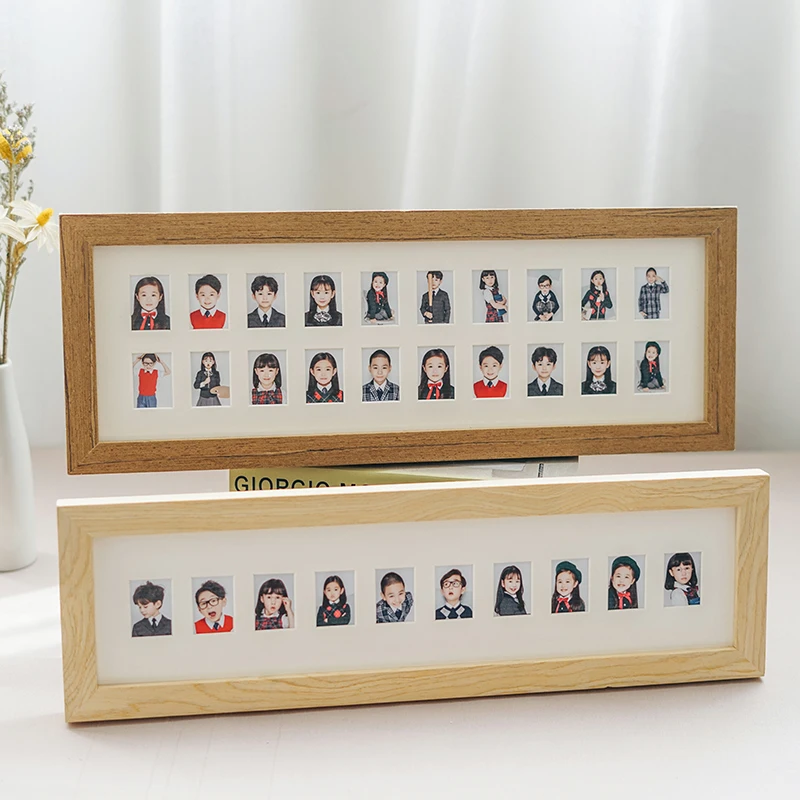 Children-s-ID-Photo-Frame-Desktop-Wooden-Picture-Frame-Set-For-1-Inch-2 ...