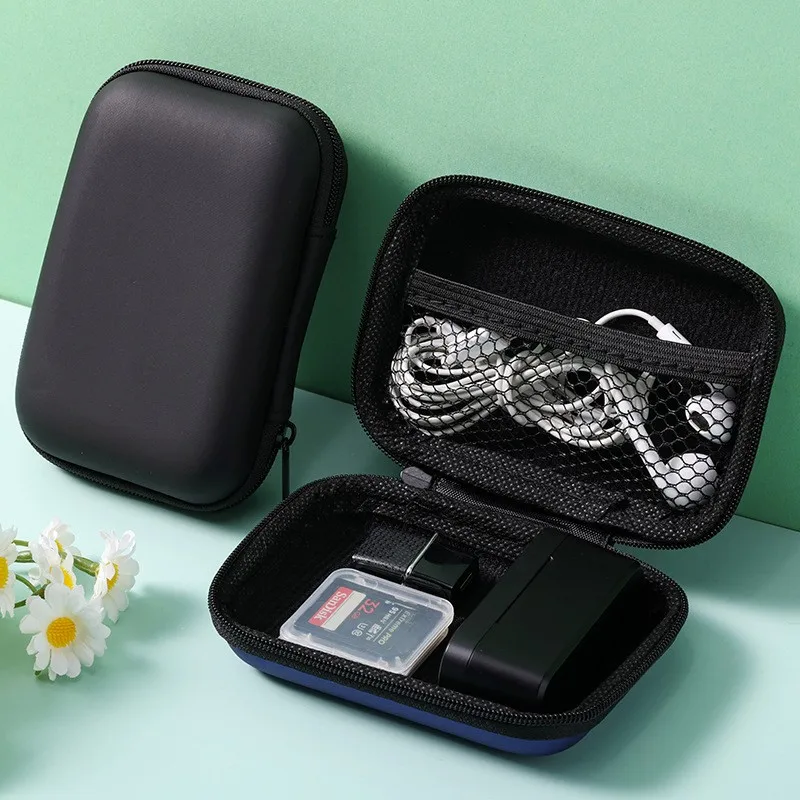 Storage Bag, Data Cable Storage Bag Phone Cable Headphone Storage Box ...