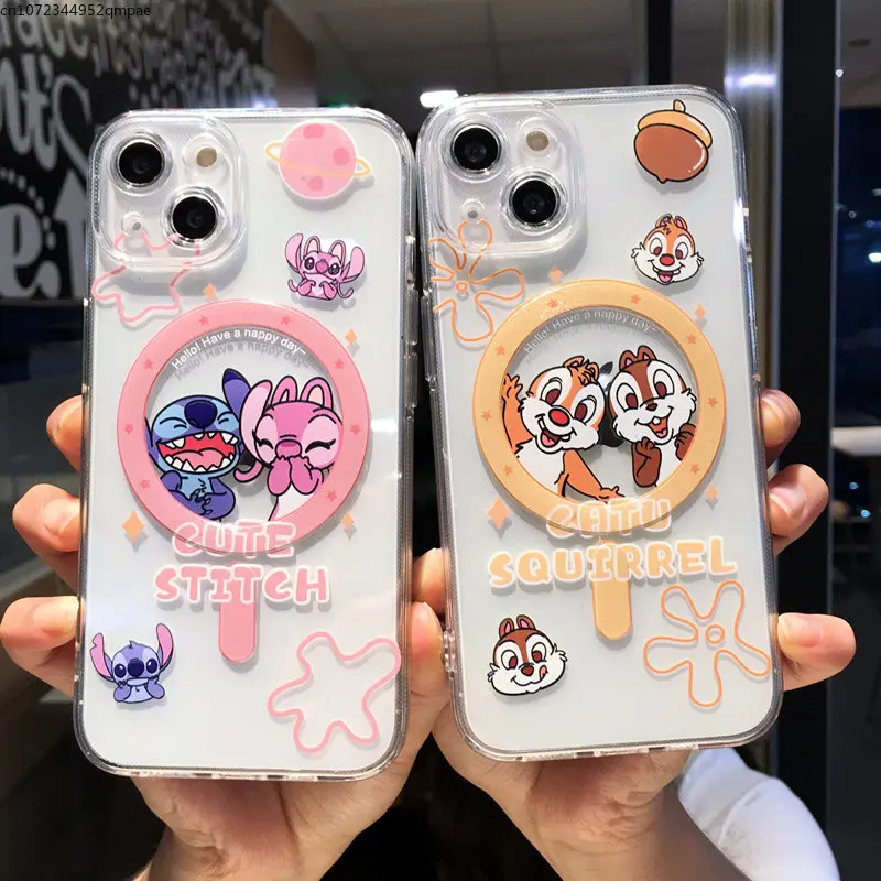 Disney-Stitch-Chip-Dale-For-Magsafe-Magnetic-Phone-Case-For-iPhone-15 ...