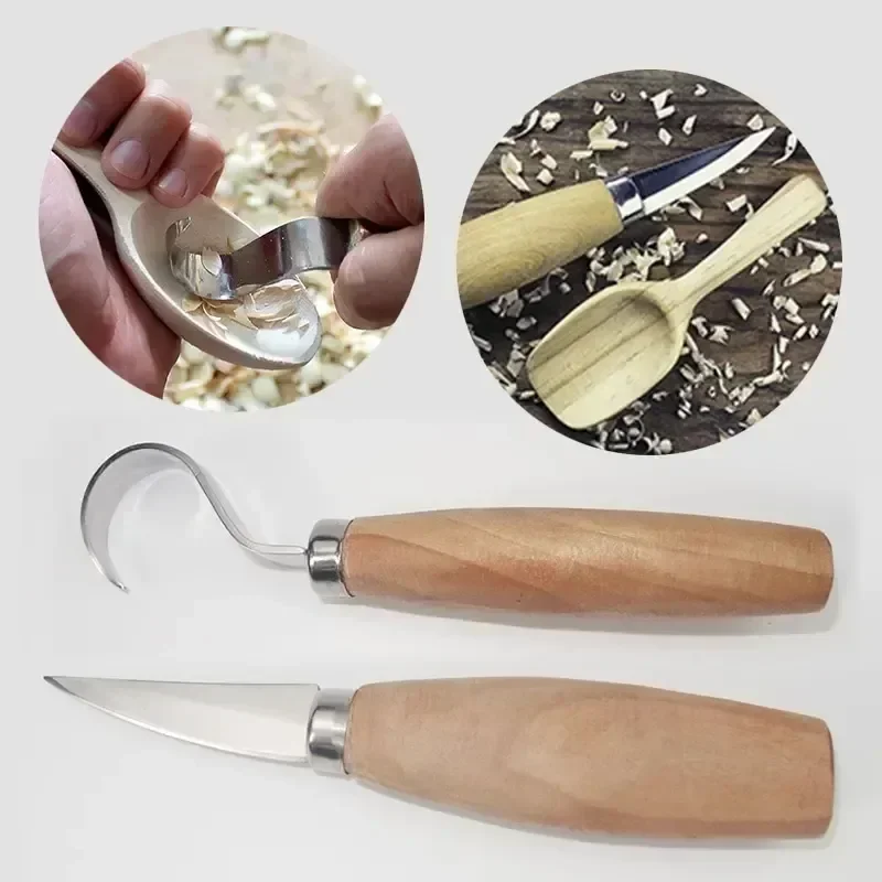 A-o-inoxid-vel-Madeira-Carving-Cutter-DIY-Wood-Handle-Spoon-Gancho ...