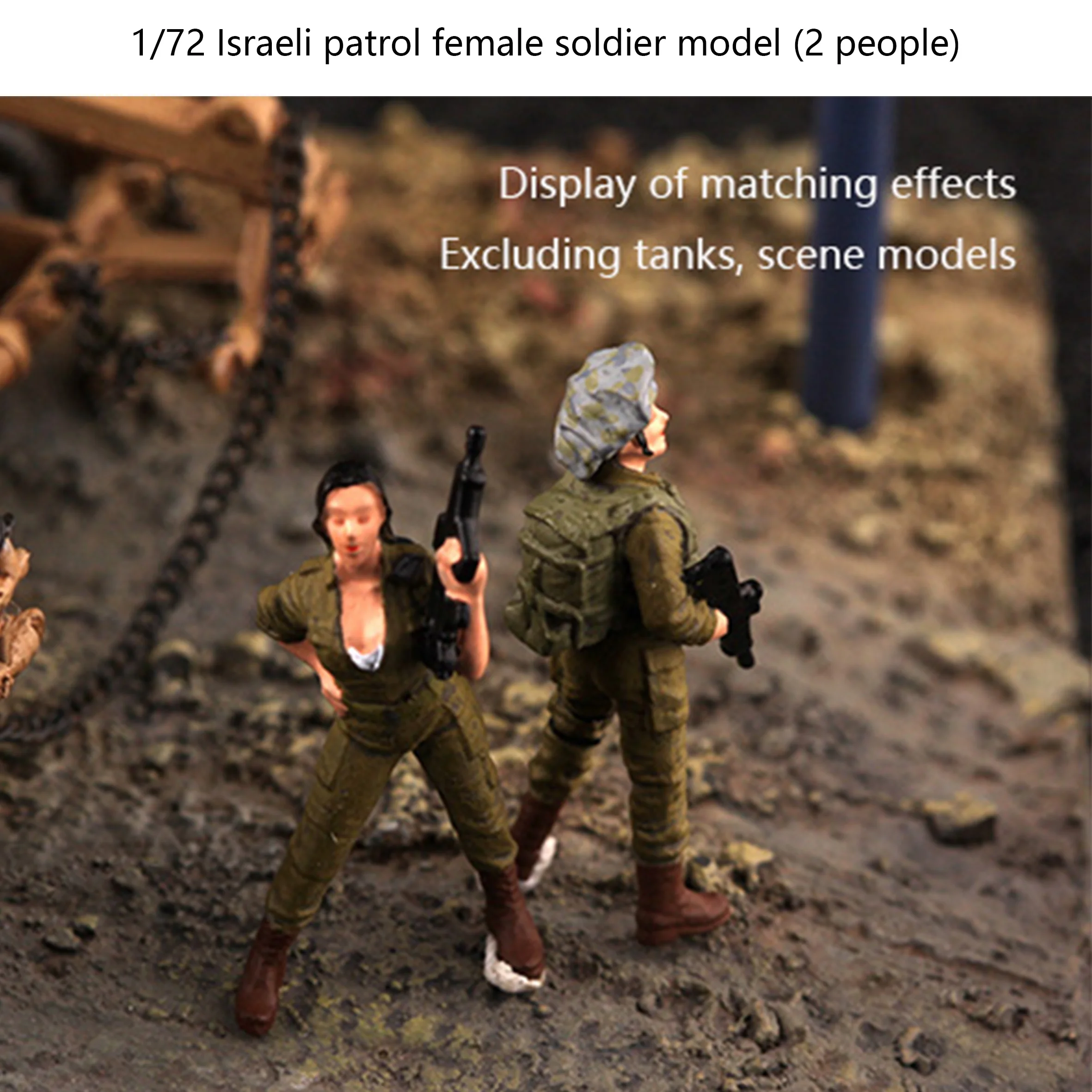 1-72-Israeli-patrol-female-soldier-model-2-people-Finished-Colored ...