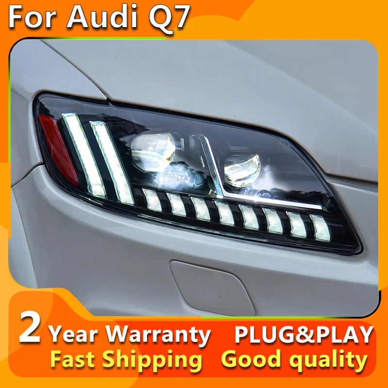 Full-LED-Headlight-For-Audi-Q7-2006-2015-LED-Daytime-Running-Light-LED ...