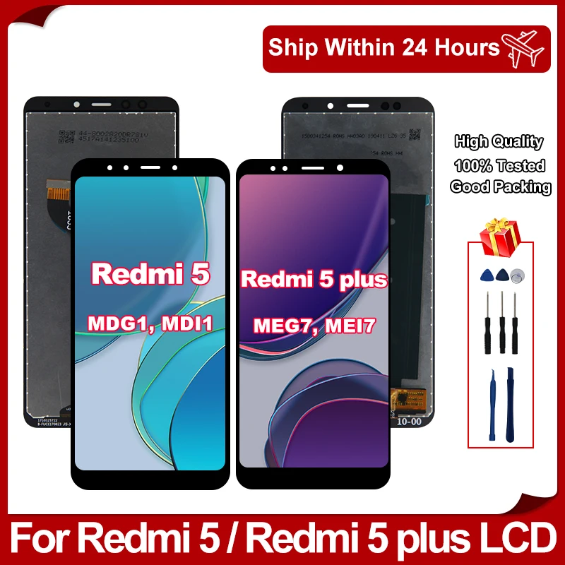 Pantalla-t-ctil-LCD-para-Xiaomi-Redmi-5-montaje-de-digitalizador-piezas ...