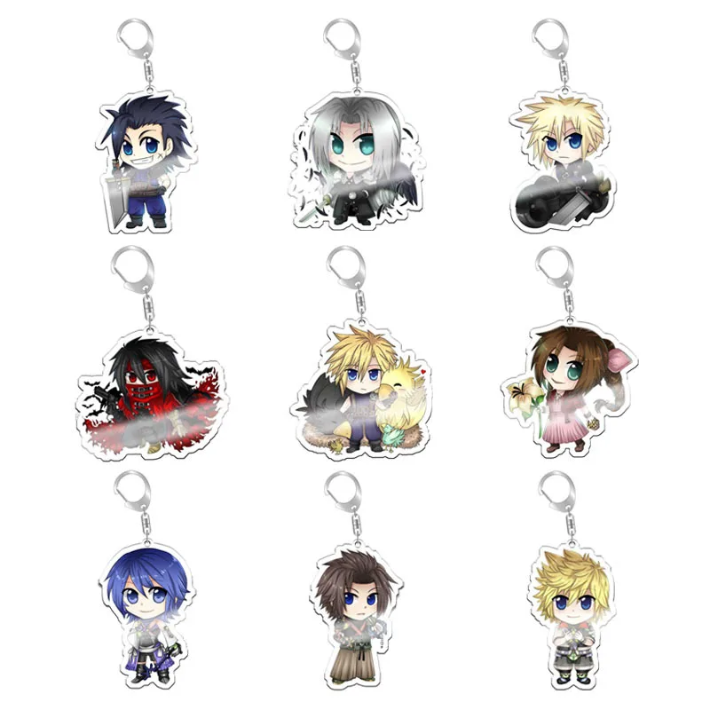 1-Pcs-New-Game-Final-Fantasy-Keychains-Cartoon-Figures-Acrylic-Car-Bag ...