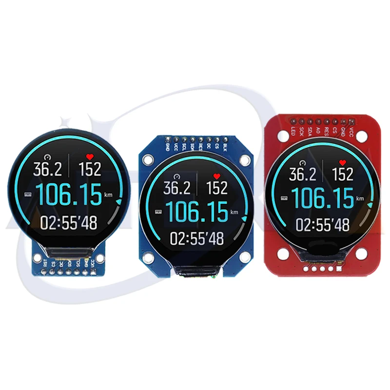 TFT Display 1.28 Inch TFT LCD Display Module Round RGB 240*240 GC9A01 ...