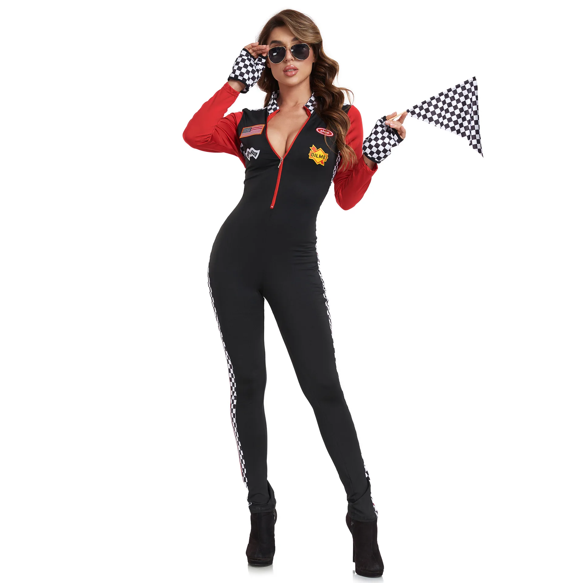 2024-New-Miss-Racer-Racing-Sport-Driver-Costume-Super-Car-Grid-Girl ...