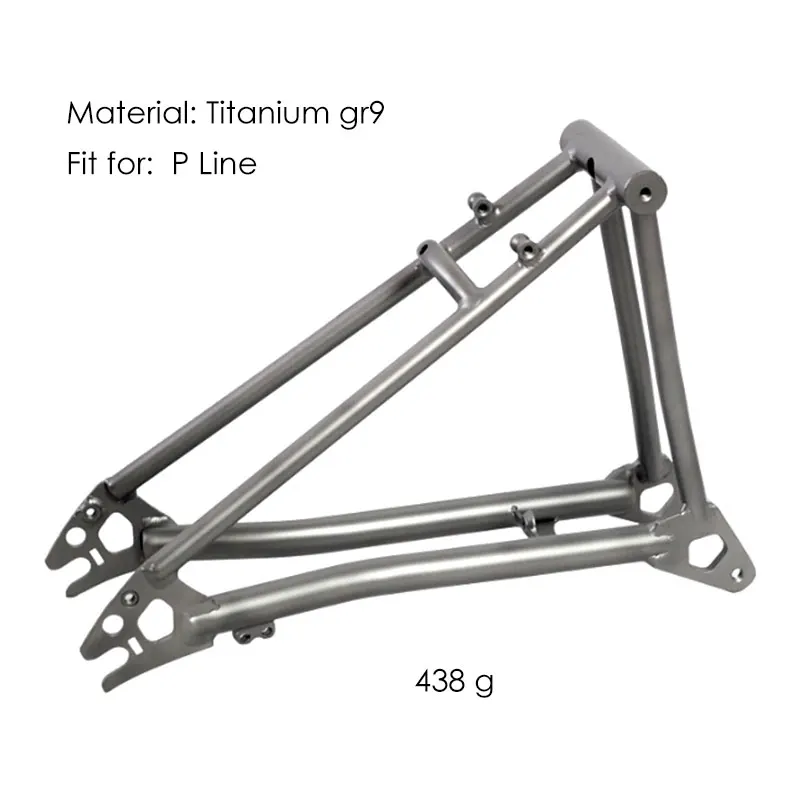 Titanium-P-Line-Folding-Bike-Triangle-C-Brake-112mm-Hub-Foldable-Cycle ...