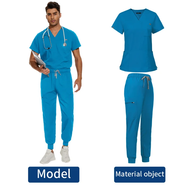 Unisex Medical Uniforms Clinical Uniform Men Nursing Clothes Doctor ...