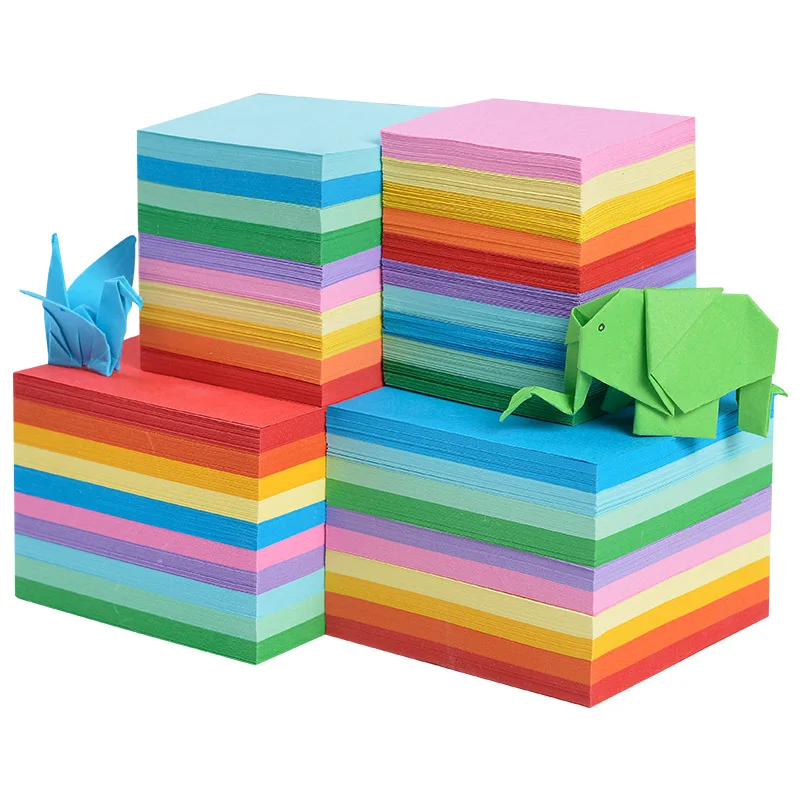 Colored Square Cardboard Graft Paper Origami | Colored Paper ...