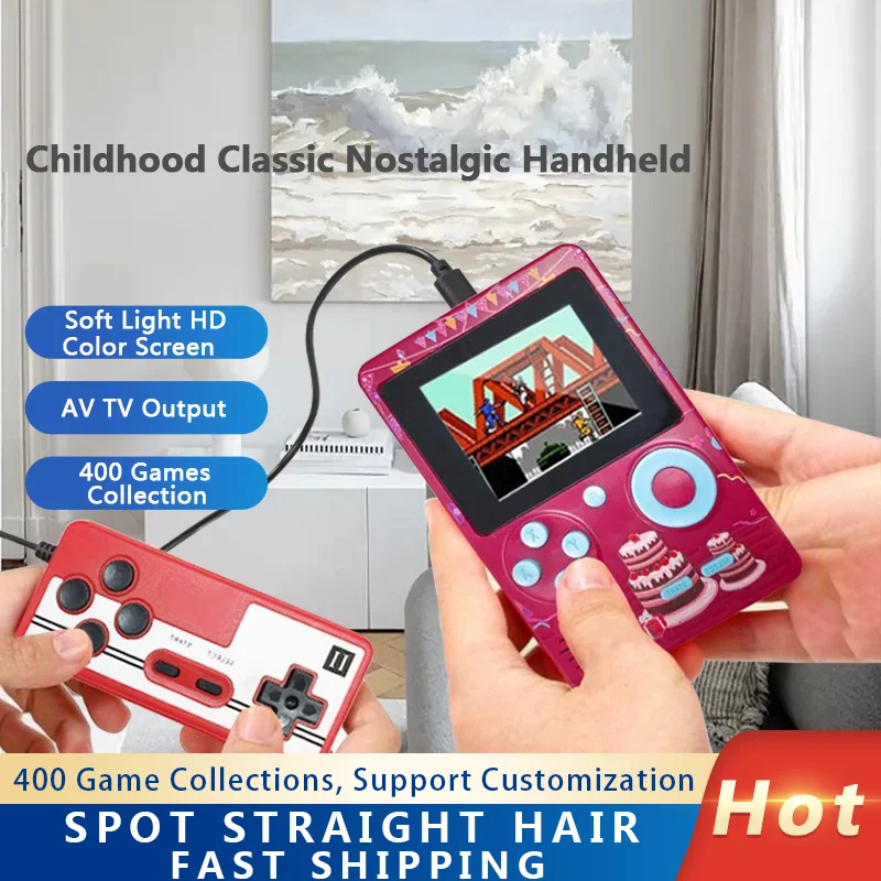 400 In 1 Retro Video Game Console Handheld Game Player Portable Pocket ...