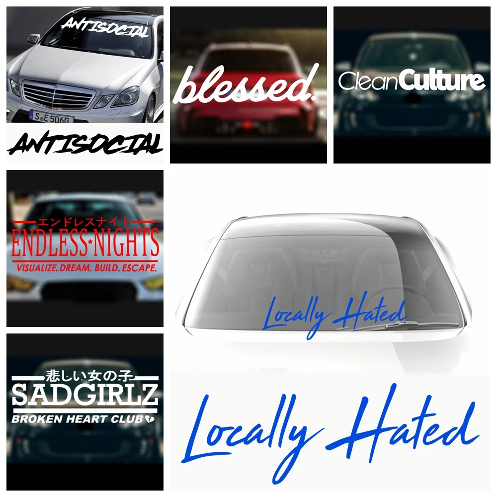 Jdm Stickers On Windshield
