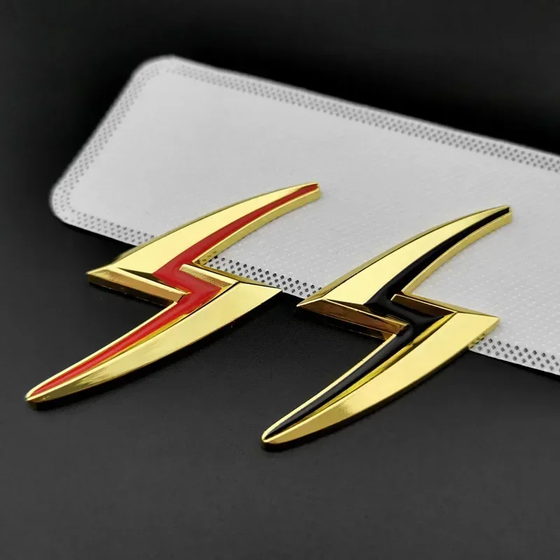 3D Metal S Lightning Logo Car Rear Trunk Fender Emblem Badge Decals For ...