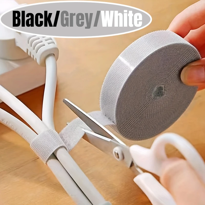 1PC-Data-Cable-Management-Strap-Reusable-Detachable-Can-Be-Cut-Freely ...