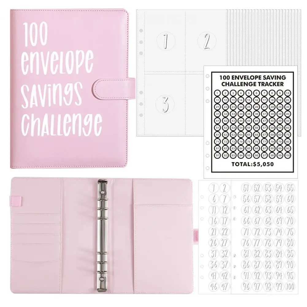 100-Day-Challenge-Money-Saving-Binder-Kit-A5-Envelope-Money-Saving ...